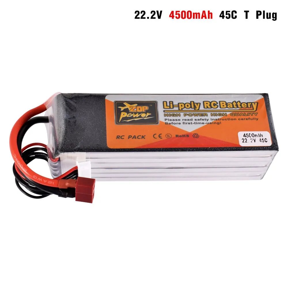 Аккумулятор RC 22.2V 1500/2200/3500/4000/4500/5000/6000mAh 6S 30C/45C с разъемом XT60/T для RC