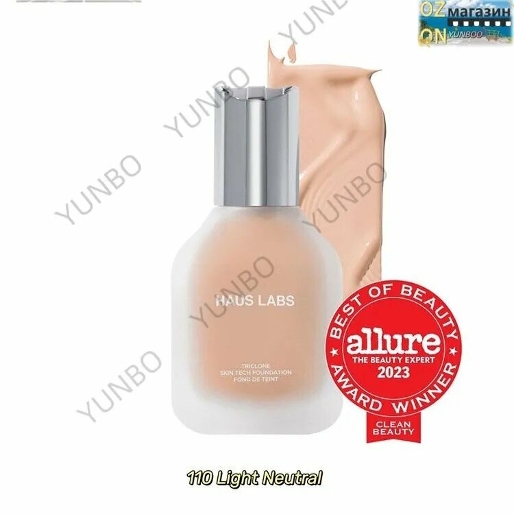 HAUS LABS Тональная основа средней плотности Triclone Skin Tech Foundation (110 Light ) 30 мл