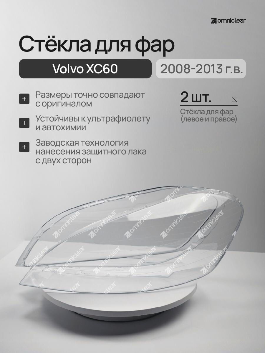 Стекла фар Volvo XC60 2008–2013