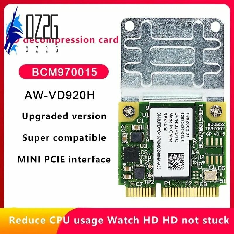 (T W Y H) BCM970015 BCM70015 HD Video Decoder 1080P Mini PCI-E Adapter Аппаратный видеодекодер совместим с ноутбука Eee PC HTPC