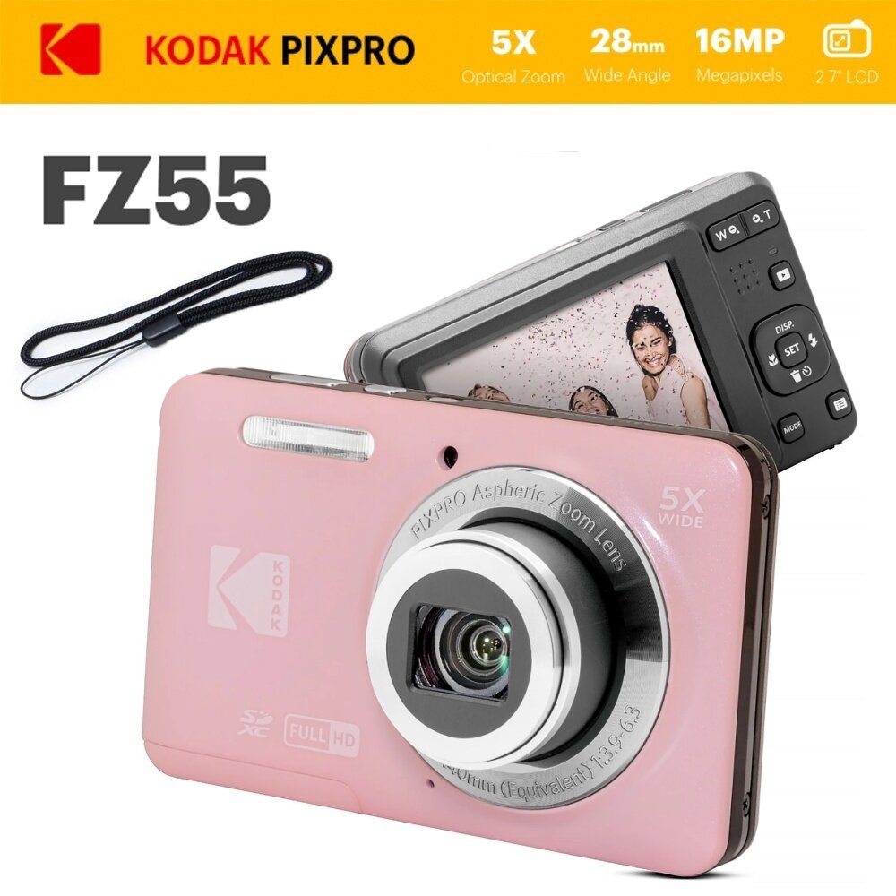 Фотоаппарат Kodak PIXPRO FZ55 Friendly Zoom (FZ55-PK), розовый