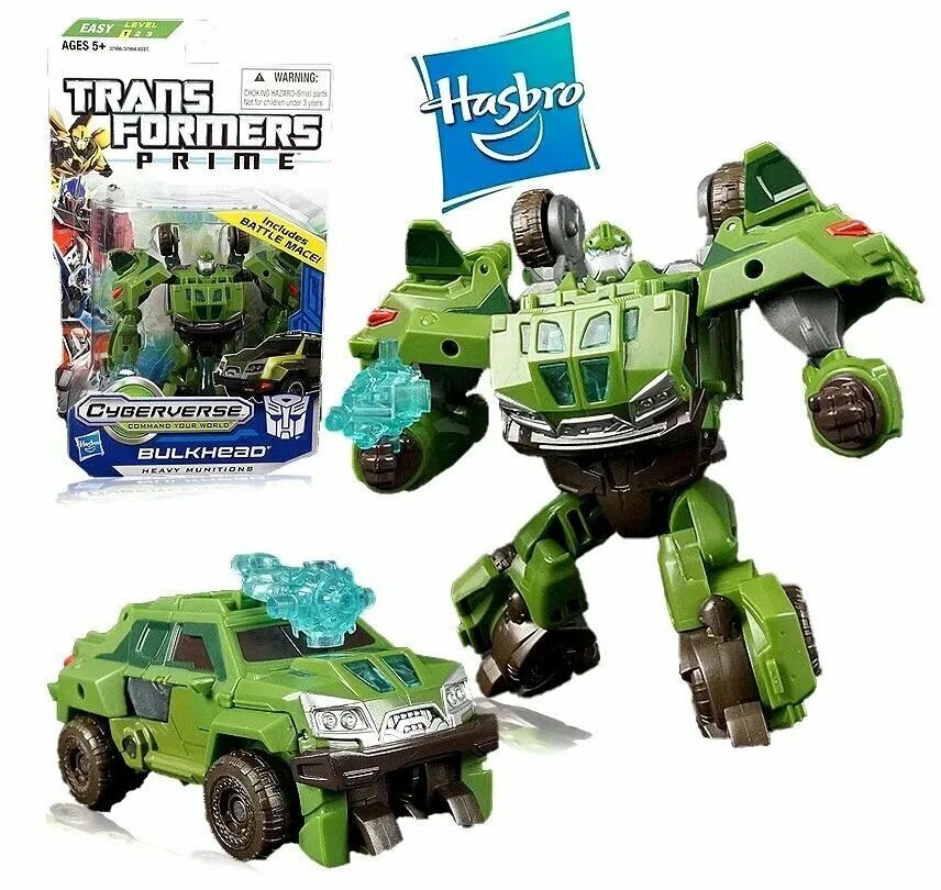 Трансформер Hasbro «Bulkhead» из серии Cyberverse — Робот-внедорожник с боевым молотом (для детей от 5 лет)
