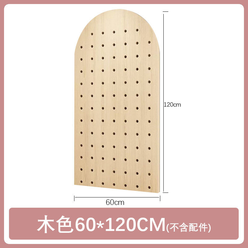 Перфорированная доска из массива дерева для размещения за дверью, настенная полка для хранения в прихожей, фоновая стена для детского стола, перфорированная подвесная доска в форме облака, перегородка.