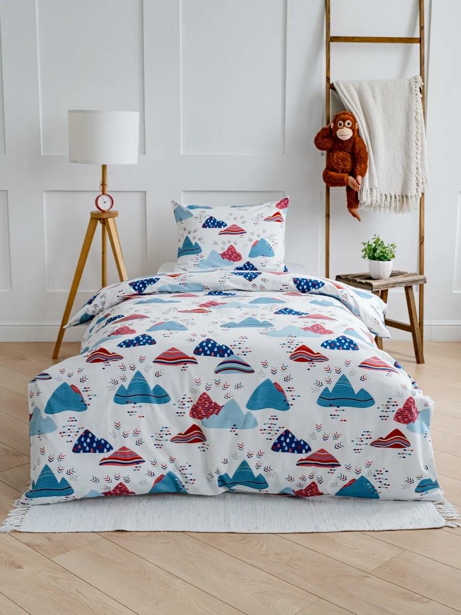 YERRNA комплект постельного белья 1,5 спальный, пододеяльник 150*200, наволочка 50*70 -1шт, 100% хлопок, перкаль, подходит под размеры икея