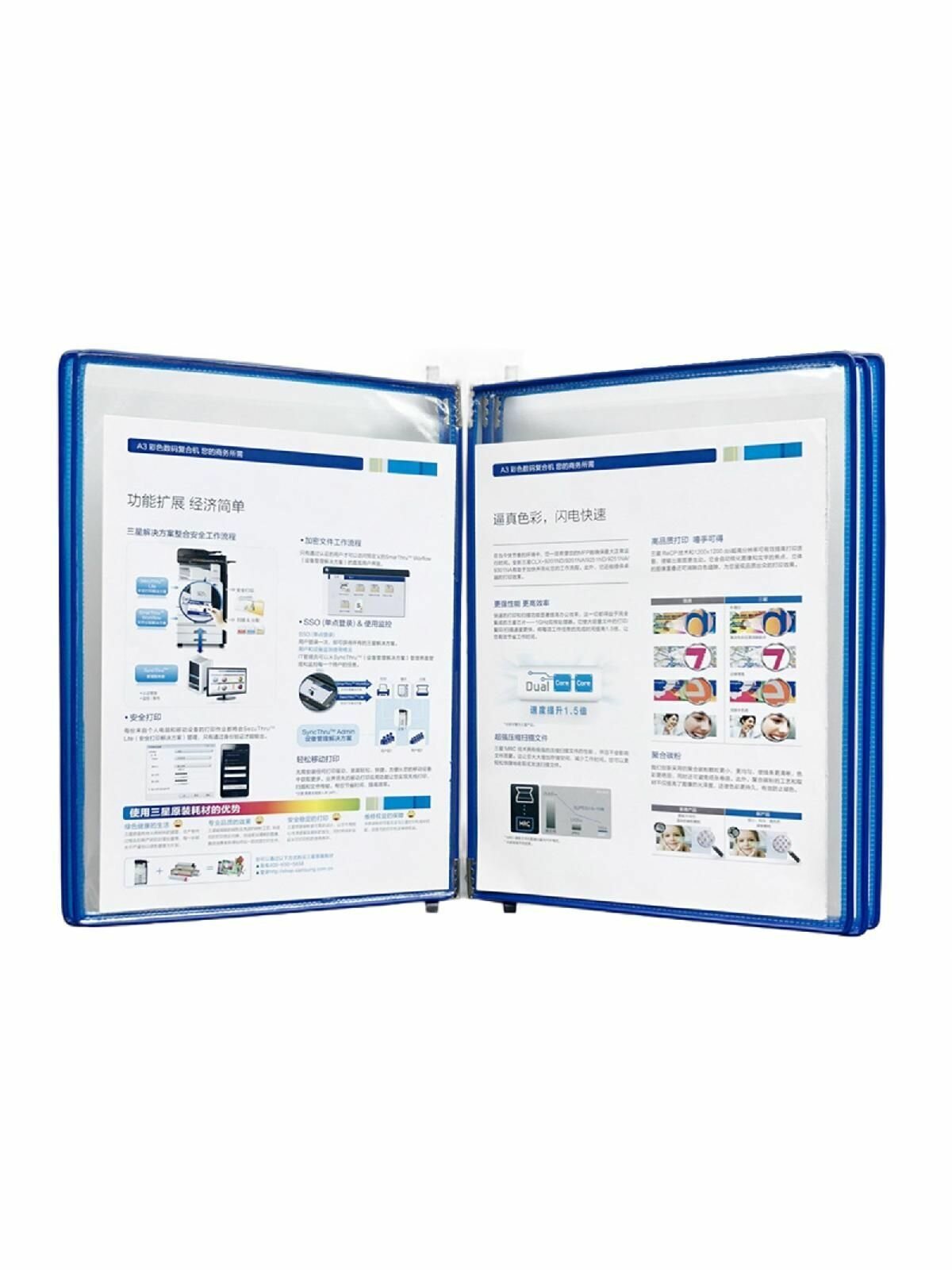 Настенный демонстрационный файл - синий - вертикальный