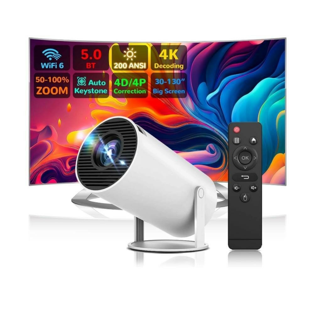 Проектор HY300 портативный для дома, мини, Full HD, поддержка беспроводного дублирования экрана