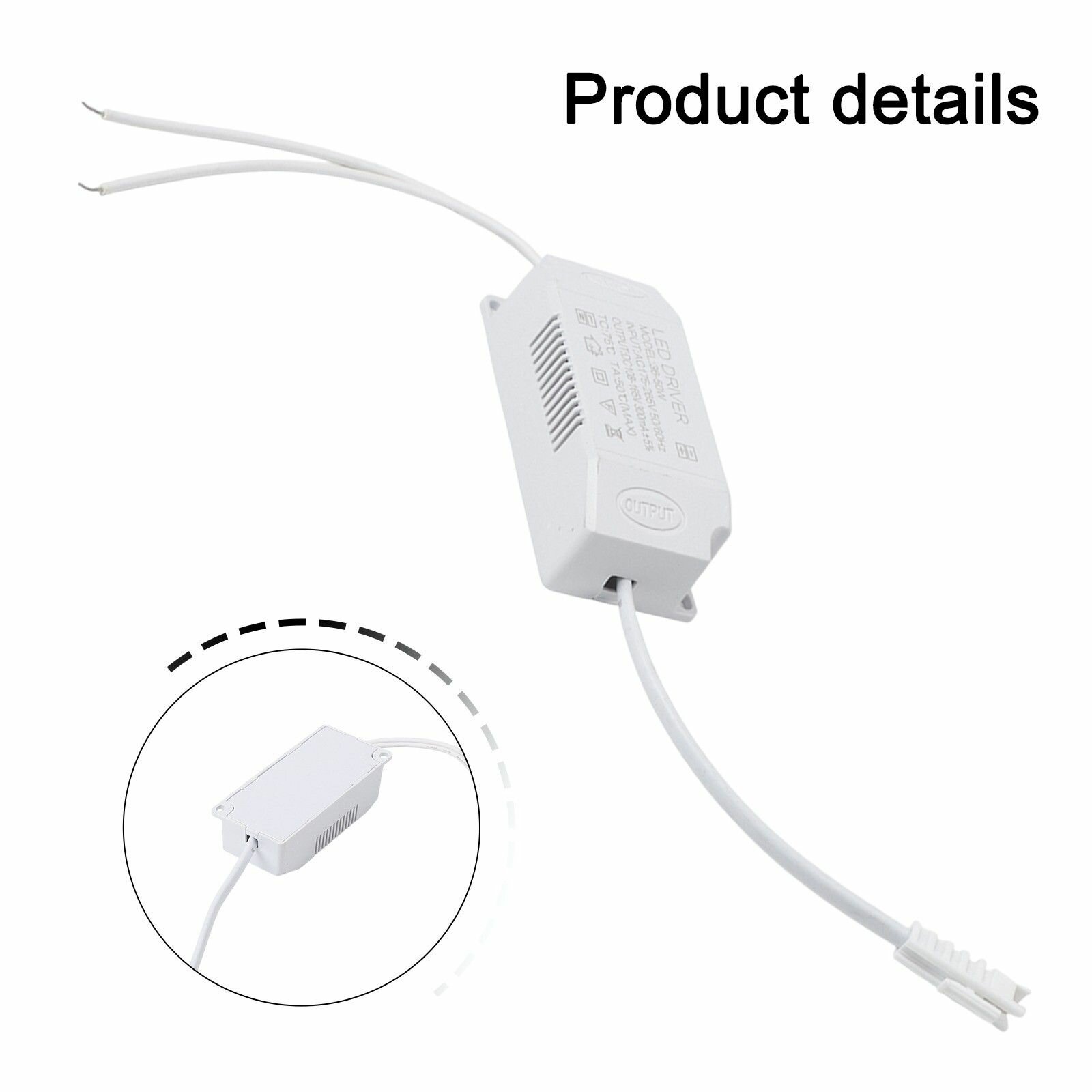 Внешний источник питания 36-50 Вт Светодиодный Драйвер Электронного Трансформатора Постоянного тока