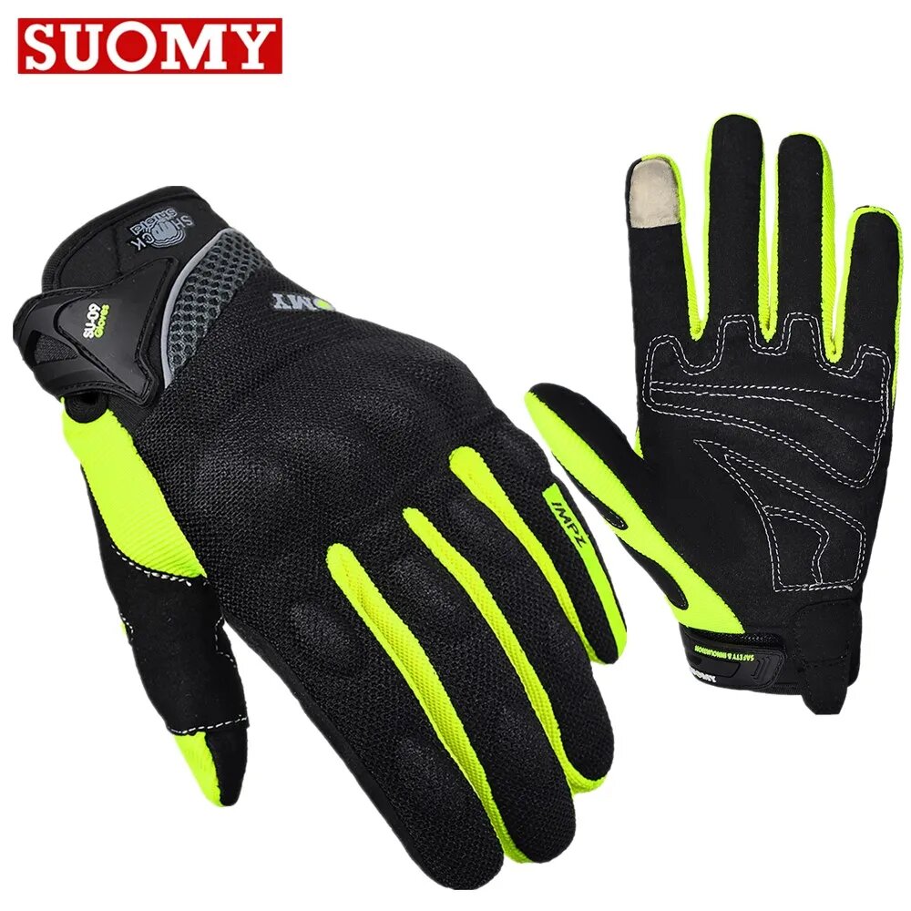 Мотоциклетные Перчатки SUOMY Унисекс Для Лета, Совместимые С Сенсорными Экранами, XL, Green