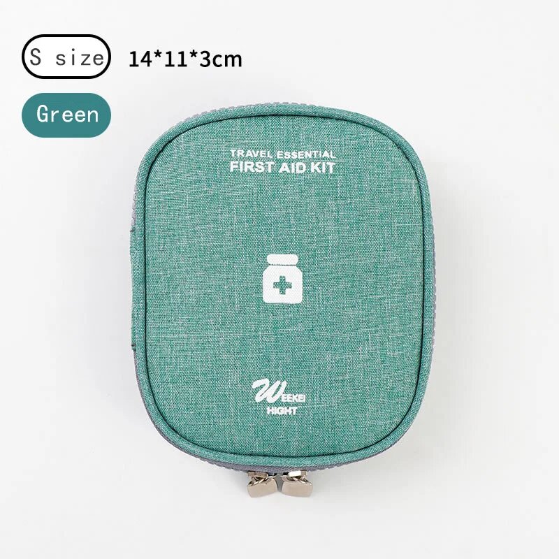 Большая сумка для хранения лекарств Qiusmile из оксфорда Зеленый, S GREEN