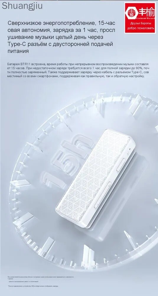 Fiio Btr11 Приемник Bluetooth 5.3 Ldac беспроводной аудио усилитель для наушников