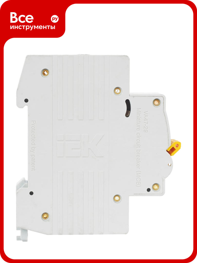Автоматический выключатель IEK ВА47-29 1п, 25А, "С", 4.5кА MVA20-1-025-C