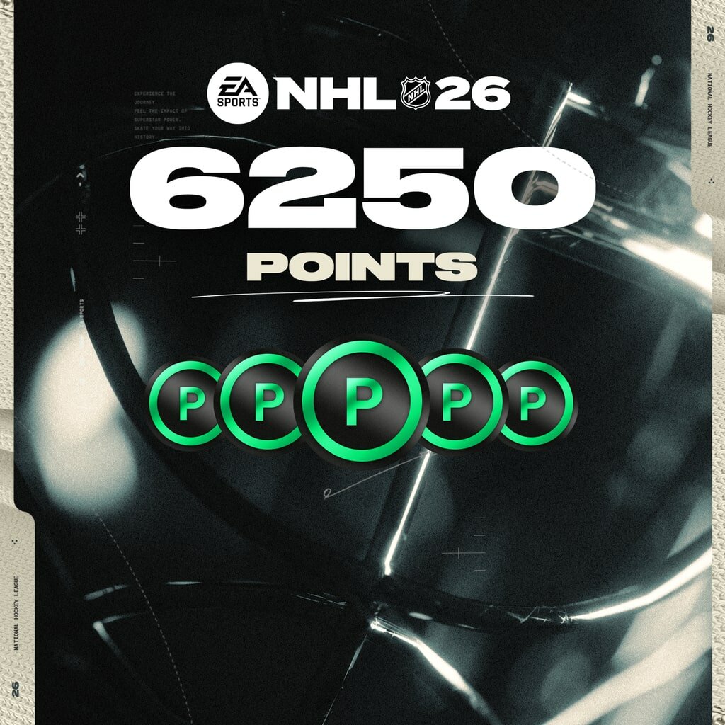 Дополнение NHL 26 - NHL POINTS 6250, цифровое издание PlayStation 5, регион Турция / код пополнения баланса