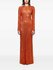 Платье ATU BODY COUTURE Sequin-embellished maxi dress, размер M, orange