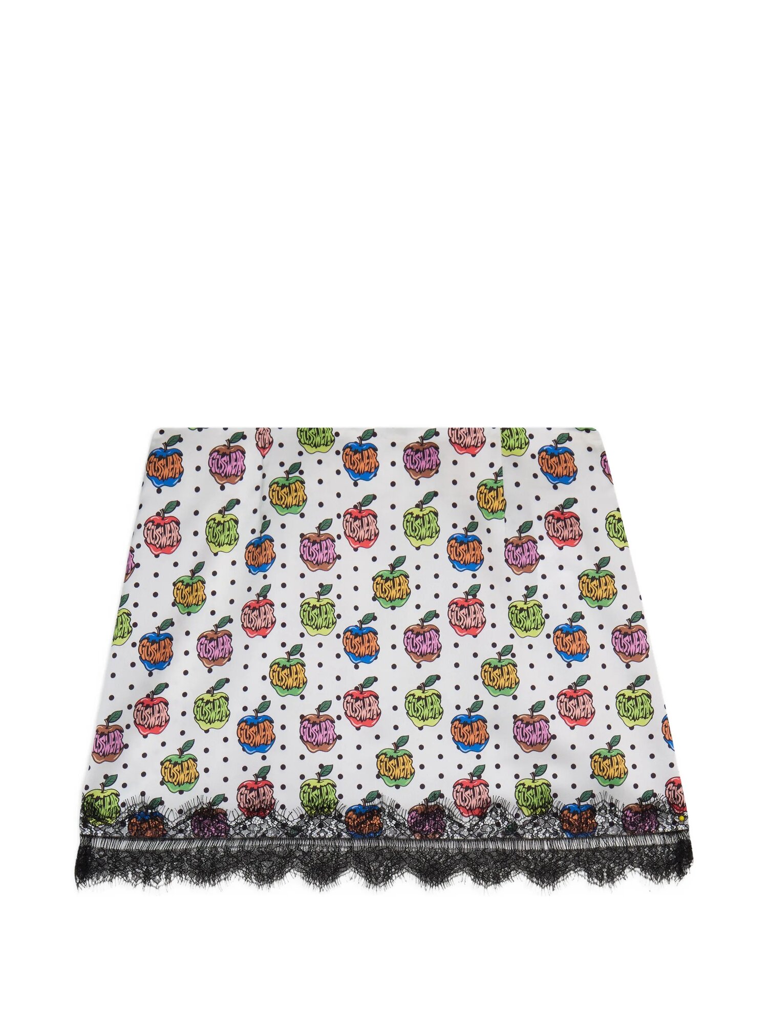 Юбка Apple-print mini skirt