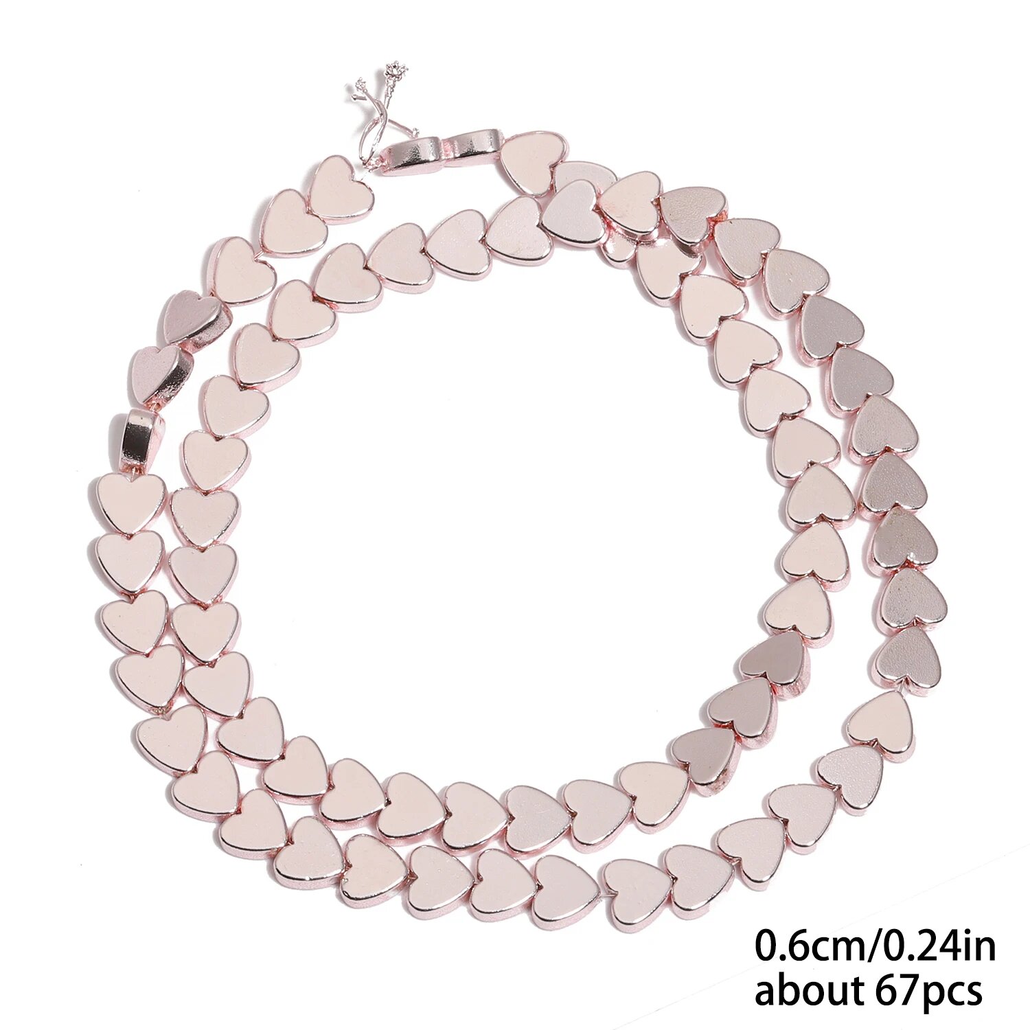 Натуральный камень, розовый гематит, 24 типа, граненые сердца, звезда, кубическая трубка, свободные разделительные бусины, Аксессуары для браслета