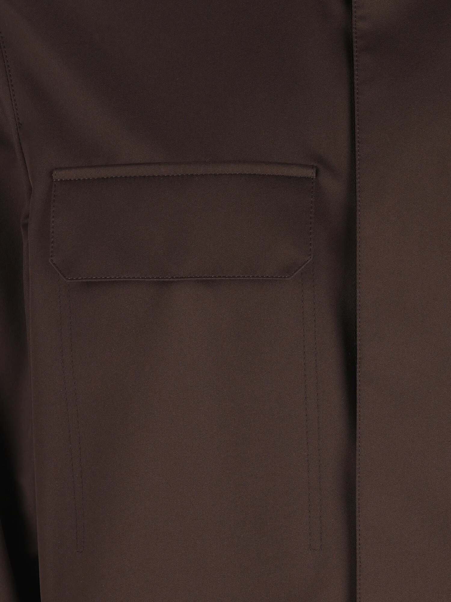 Куртка Ermenegildo Zegna Leather-detail jacket, размер 52, коричневый — фото 1