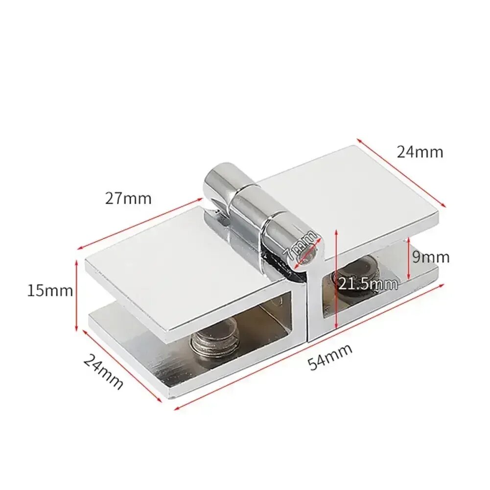 Двухсторонние стеклянные шарниры из цинкового сплава 180 Degree