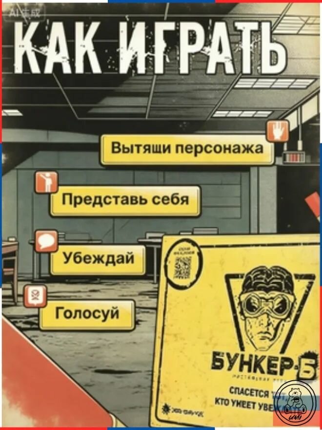 Бункер Б Настольная игра для компании.