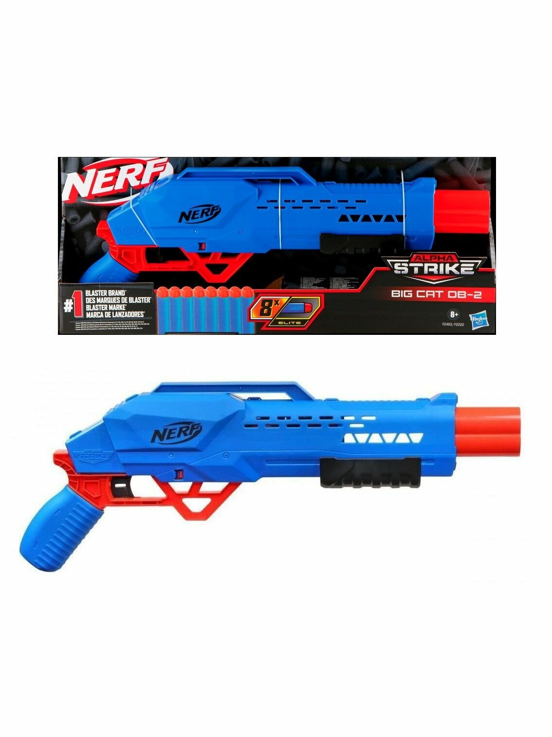 Бластер Nerf Альфа Страйк F2463 Big Cat DB-2