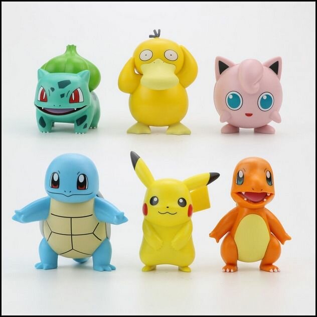 Набор фигурок Покемон Пикачу / Pokemon 6шт (3-8см, пакет)
