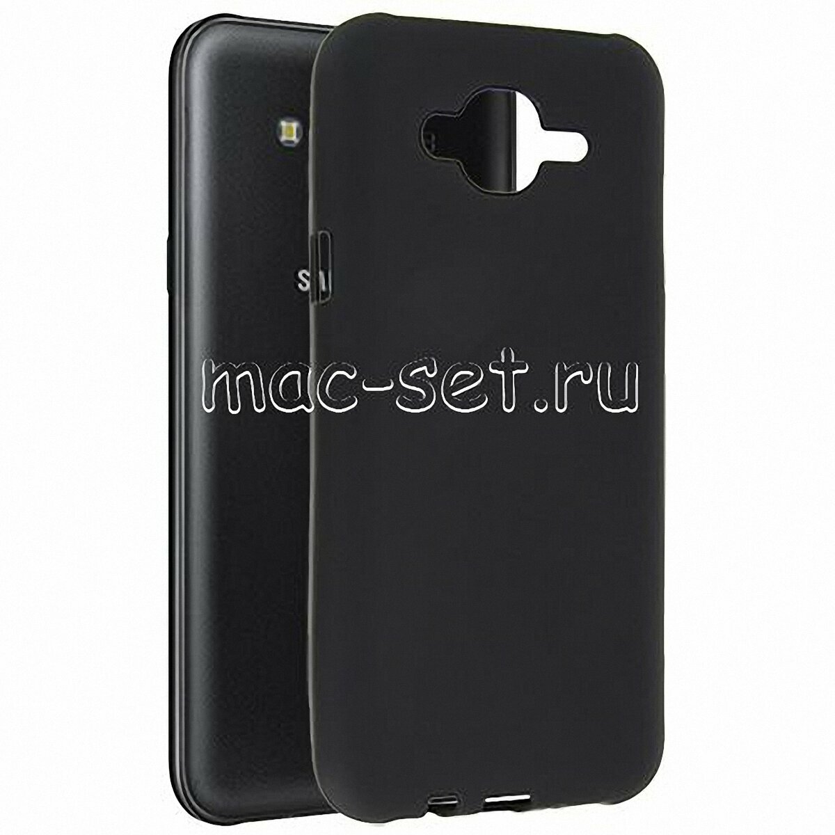 Чехол накладка для Samsung Galaxy J7 Neo J701 силиконовый черный матовый