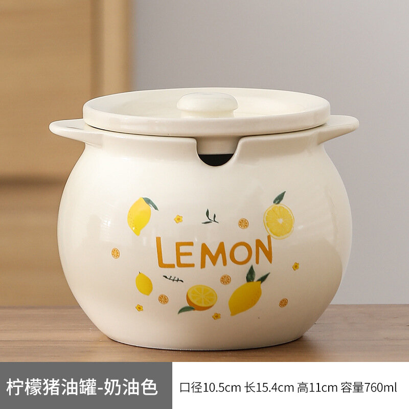 Керамический контейнер для масла для домашнего использования, устойчив к высоким температурам, можно хранить в холодильнике, специальная банка для острого масла, кухонный контейнер, герметичный.