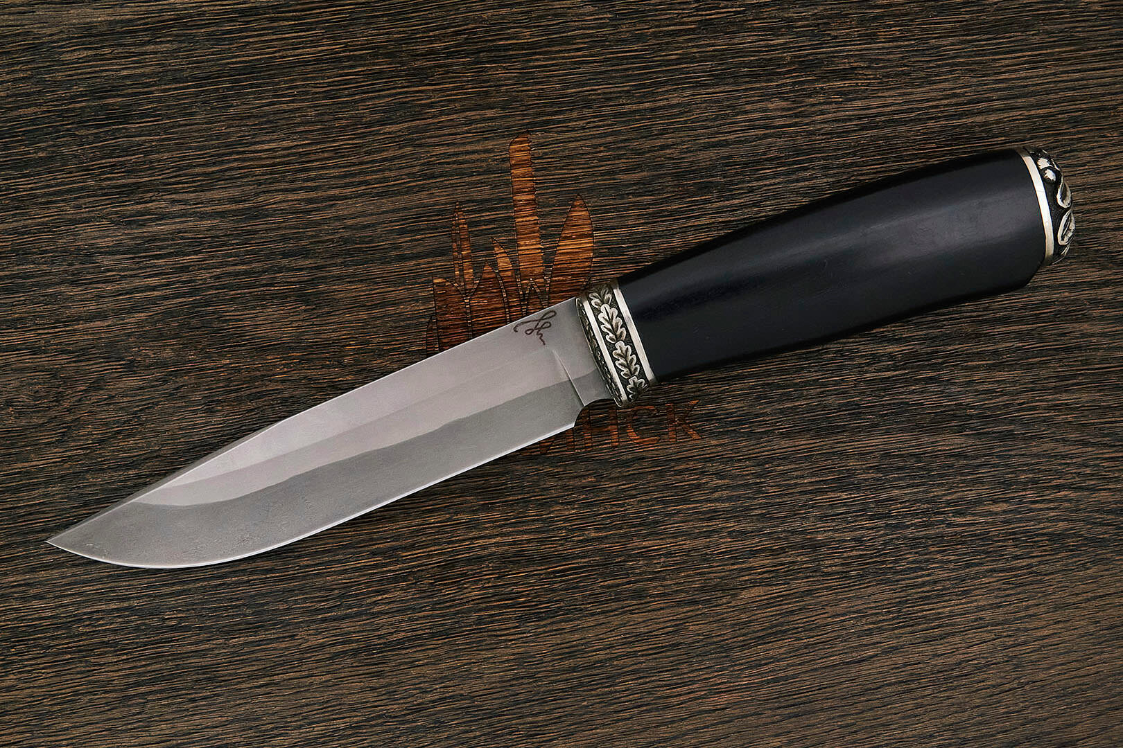 Разделочный нож Игоря Пампуха Модель 007, клинок 145мм, булат легированный, рукоять граб
