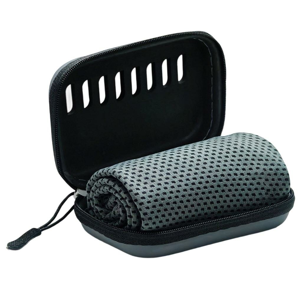 Дышащий коврик для упражнений 30×80 см, Черный