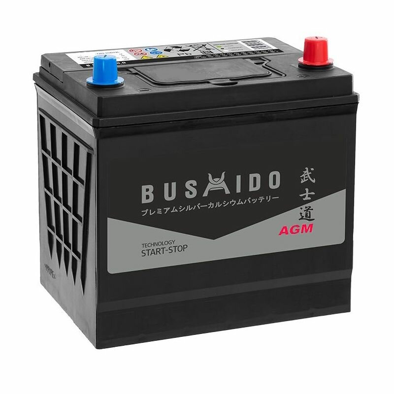 Аккумулятор BUSHIDO AGM D23L (12В 65Ач 620А 232х172х220мм) обр. пол.