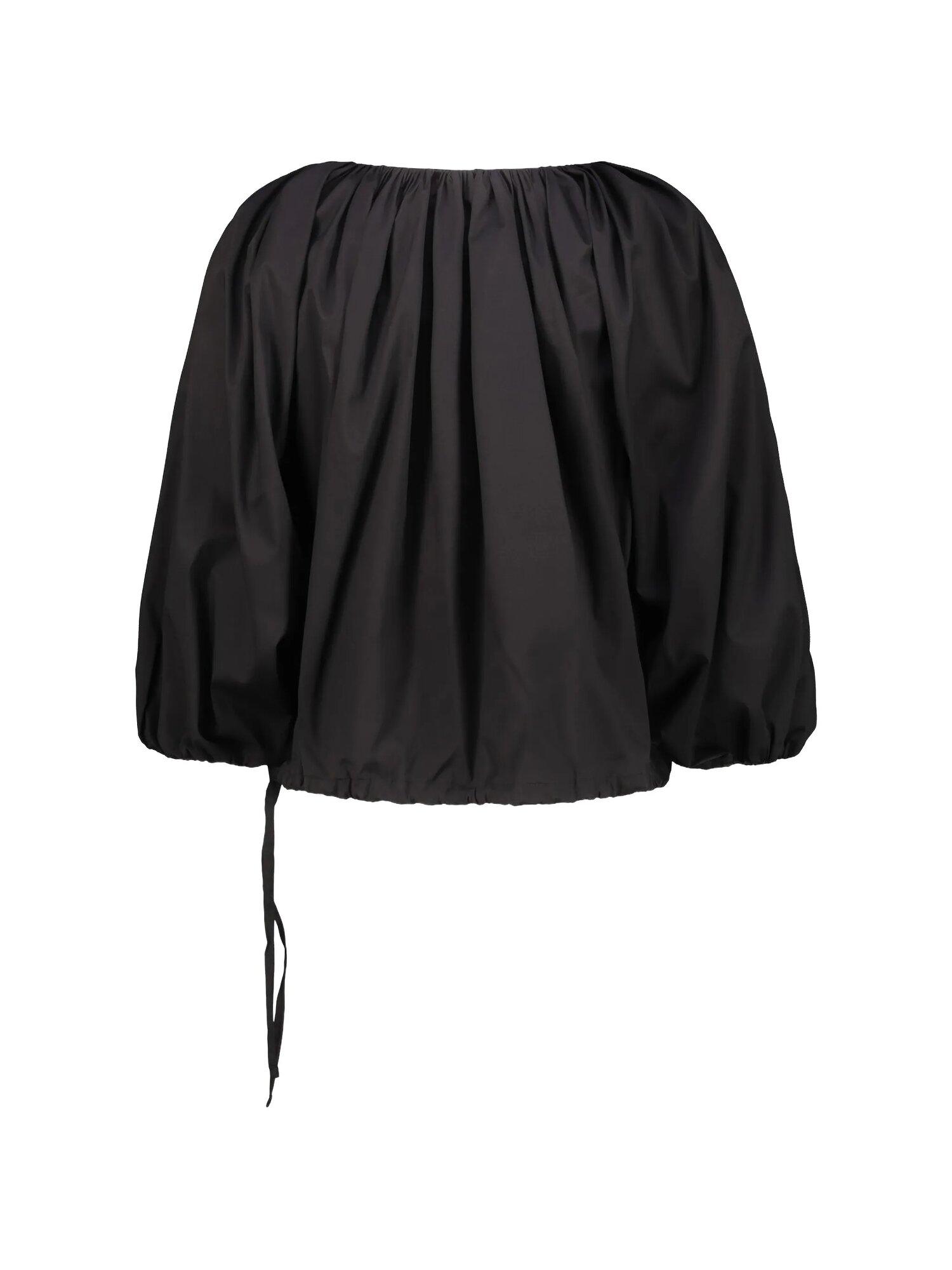 Блуза DRHOPE Gathered-detailing blouse, размер 40, black / black — фото 1