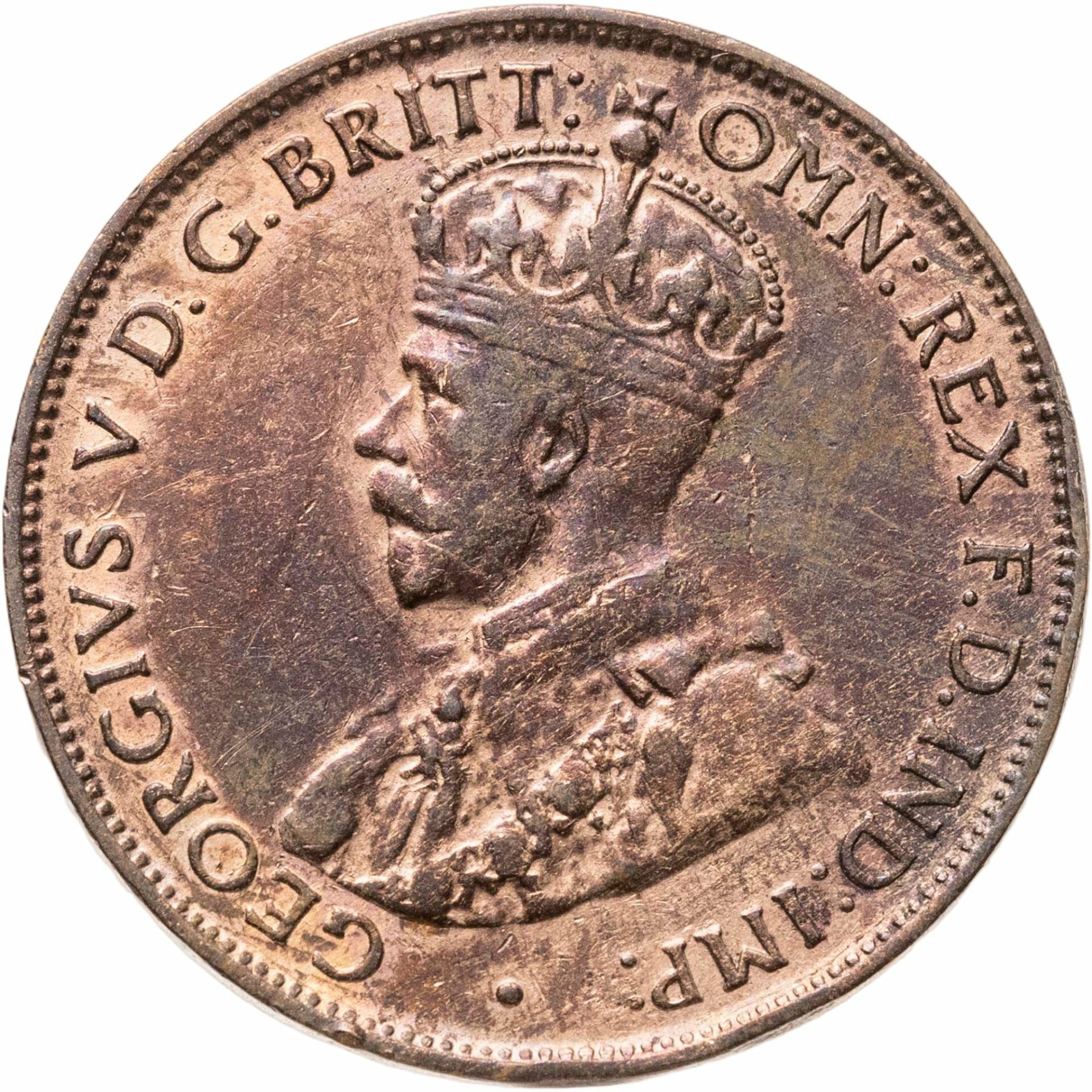 Австралия 1/2 пенни penny 1933, Бронза, в сохранности VF