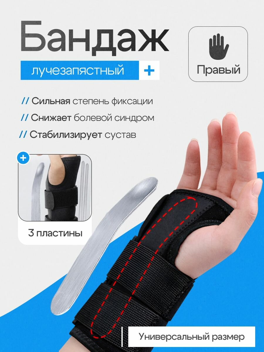 Защита запястья, размер: Универсальный