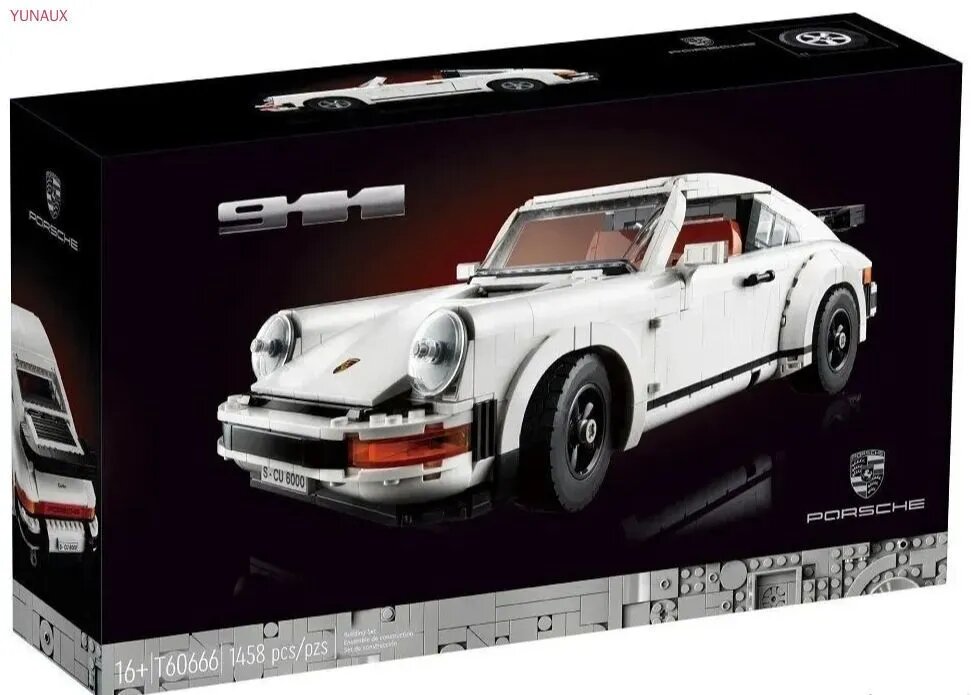 Конструктор Porsche 911 коллекционная / 1458 деталей, для мальчиков, из дерева