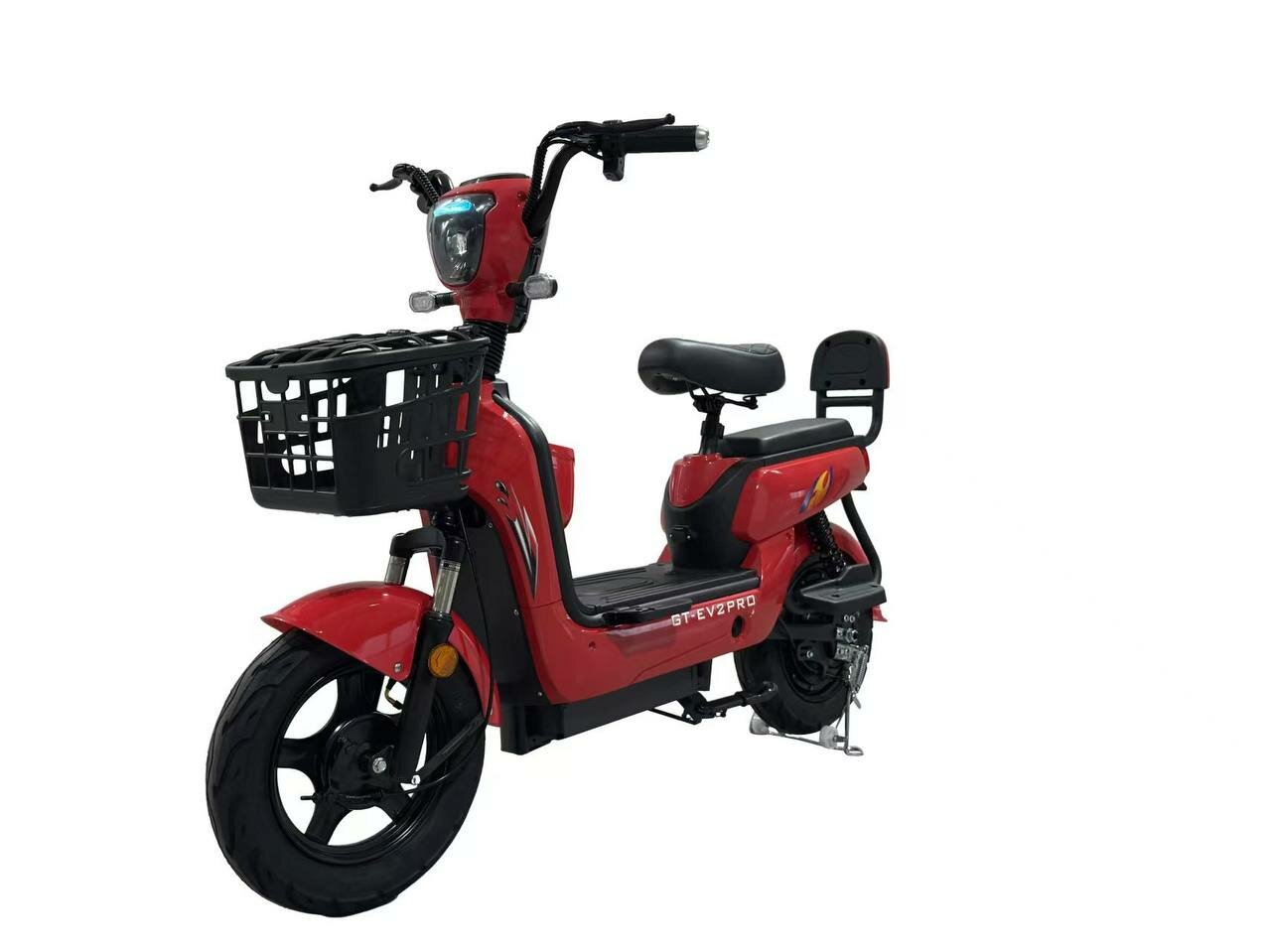 Электроскутер для взрослых с сидением GT EV-2/350 ват, увеличенный аккумулятор 48/20 Ah(красный)