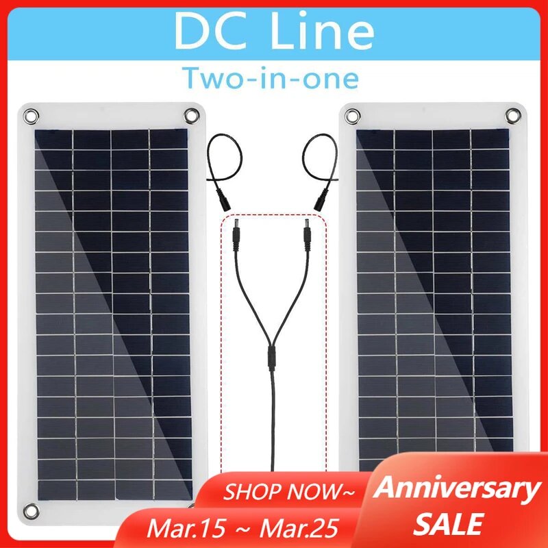 Кабель для зарядки от солнечной панели 30 см