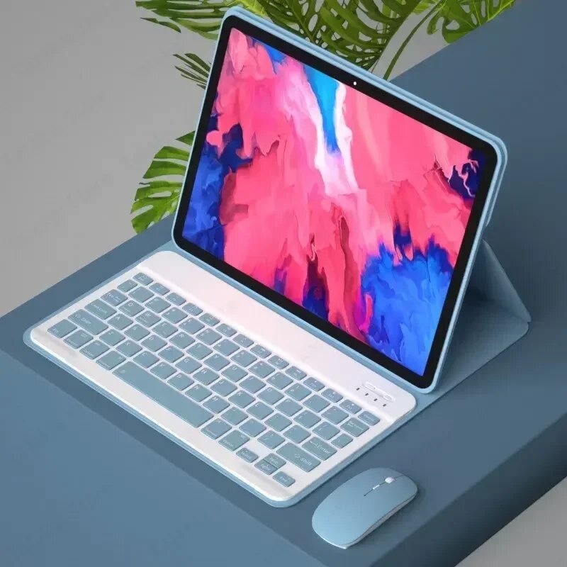 Чехол-клавиатура с мышью для Huawei MatePad SE 11", misty blue