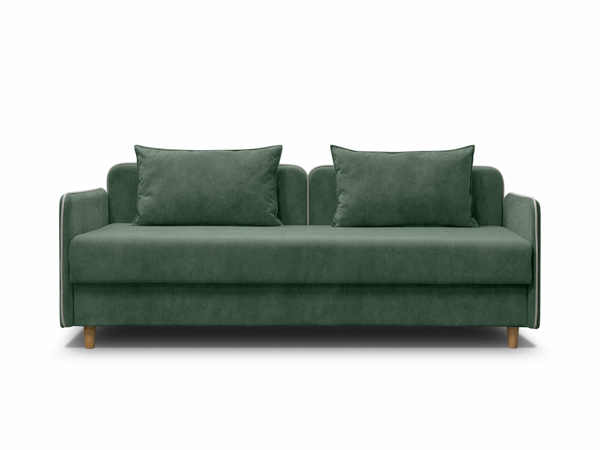 Тахта-диван односпальная "Росмебель Соло" с фанерным ящиком, велюр, 205х84х75, оливковый