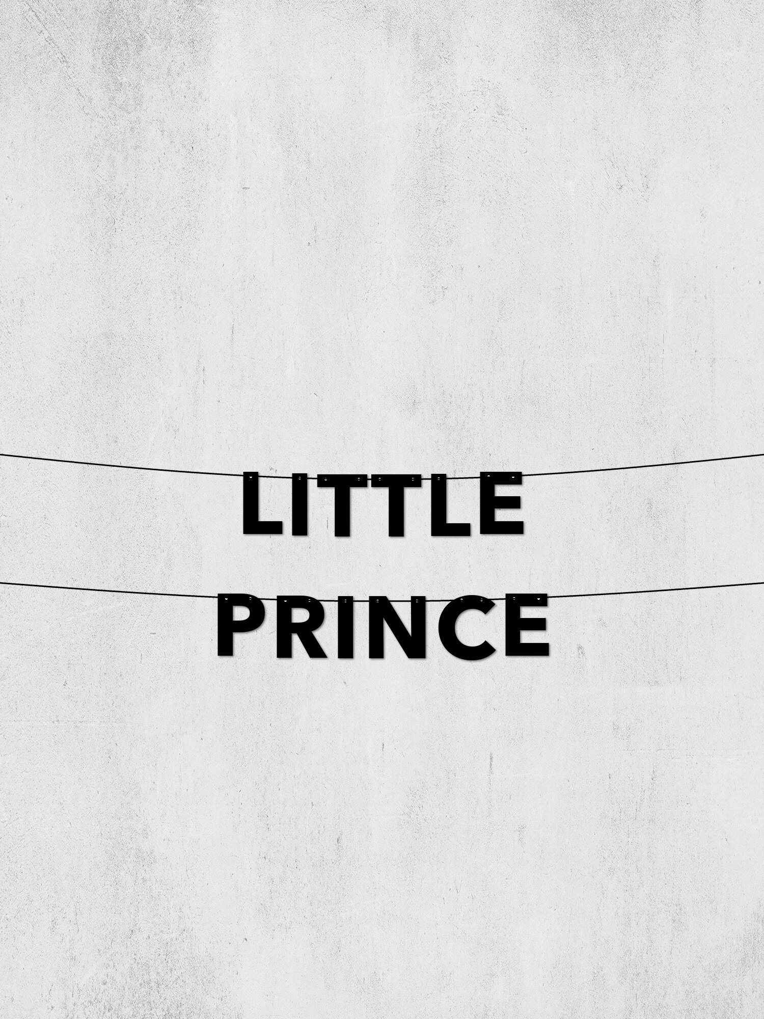 Гирлянда из букв Little Prince для детской комнаты, долговечный декор 10 см, лёгкое крепление