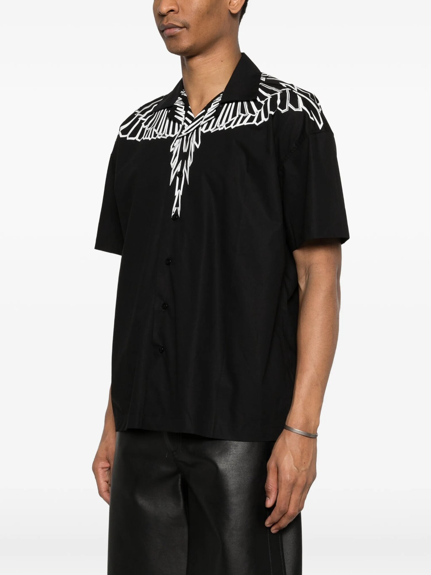 Рубашка MARCELO BURLON, размер M, черный — фото 1