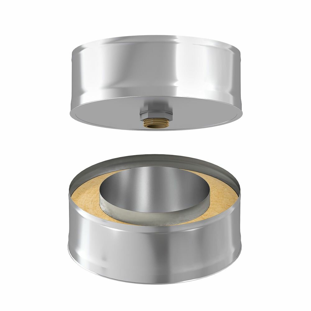 Везувий Сэндвич-заглушка конденсатоотвод Нерж. (AISI 430) д.150х220мм