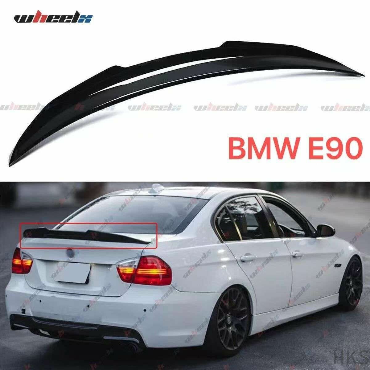 Спойлер для BMW E90 HKS — аксессуар для тюнинга и изменения внешнего вида автомобиля, подходит для E90, удобно