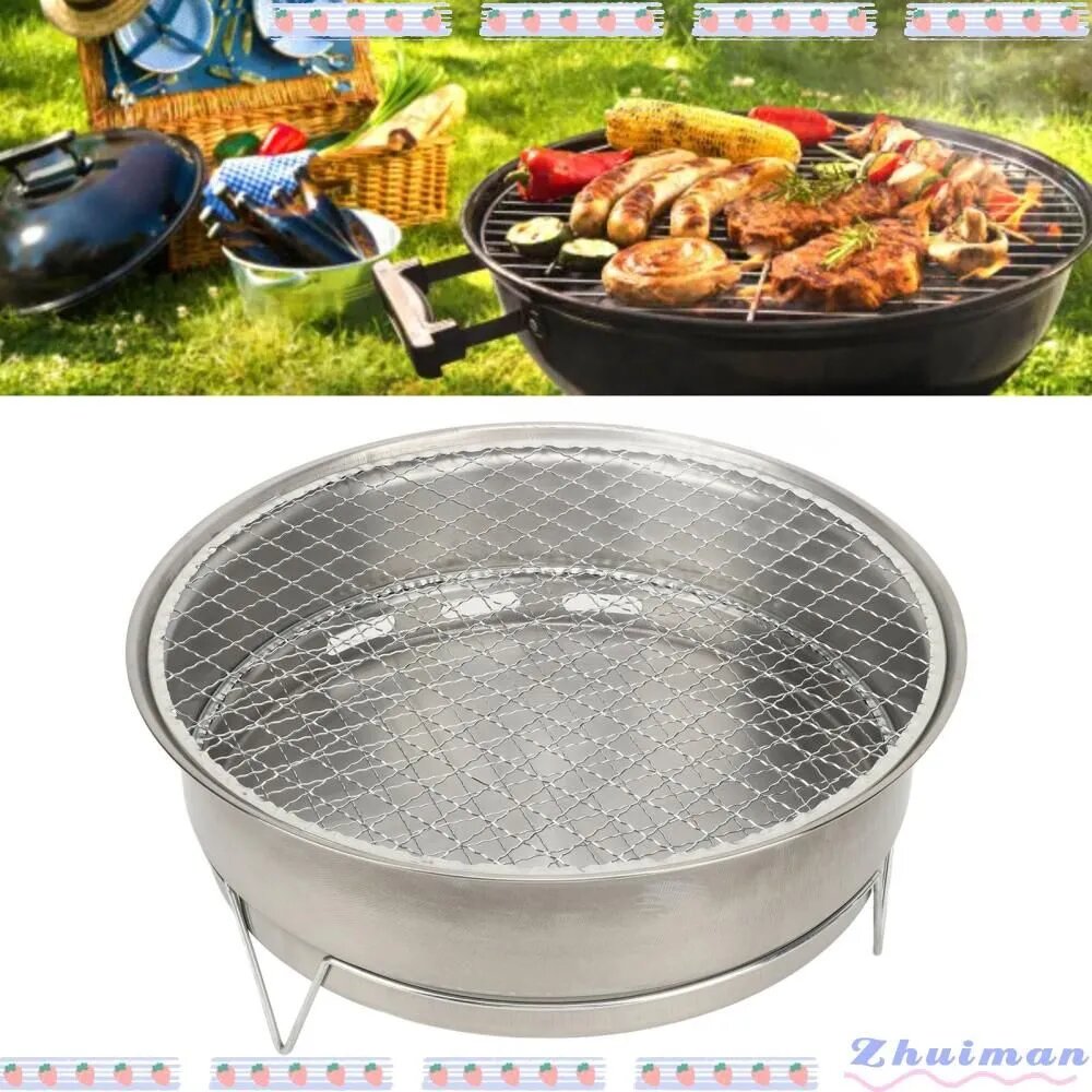 Многофункциональный переносной гриль, идеальный для готовки мяса и рыбы на пикнике