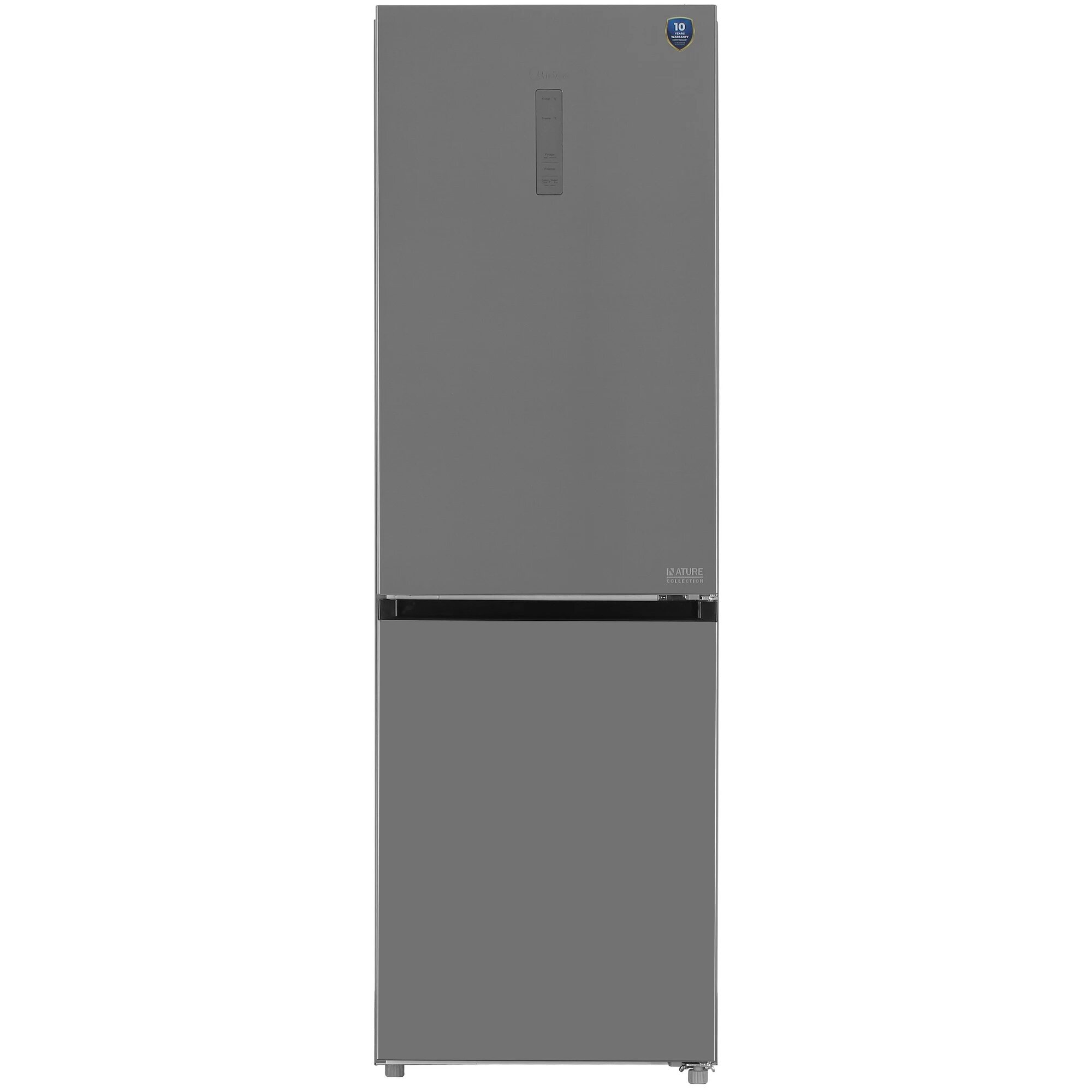 Холодильник MIDEA MDRB471MGF46O стальной (FNF, дисплей, 185 см)