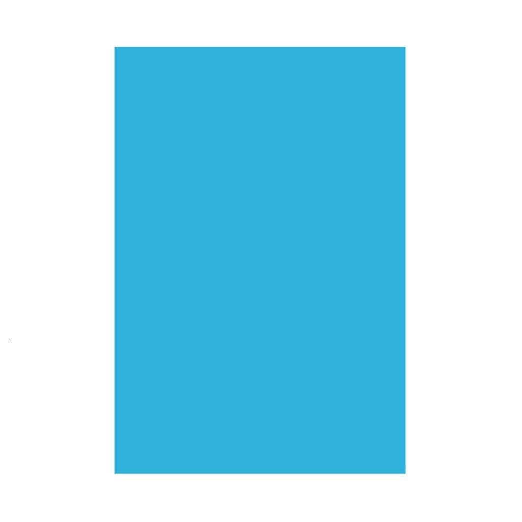 Цветной картон для рисования, 50 листов, Голубое озеро - 200g 8k