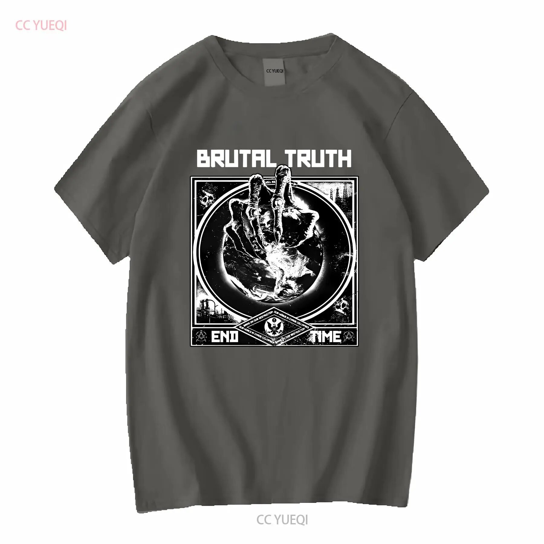 Футболка Brutal Truth End Time серая