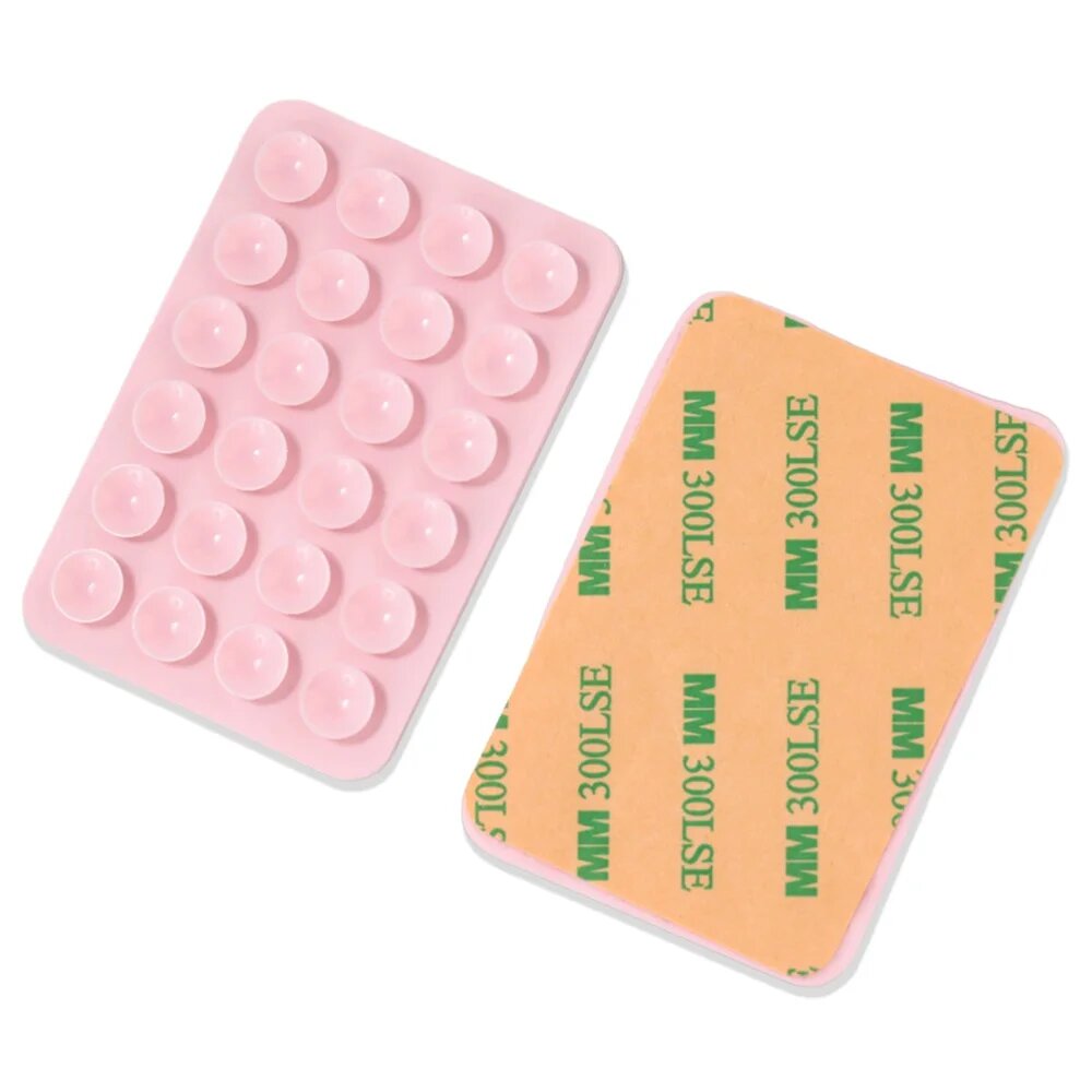 Силиконовый чехол на телефон с присосками, Light Pink