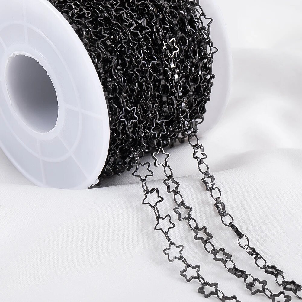 Черная цепочка из нержавеющей стали 1/2/10 м GB-1meter