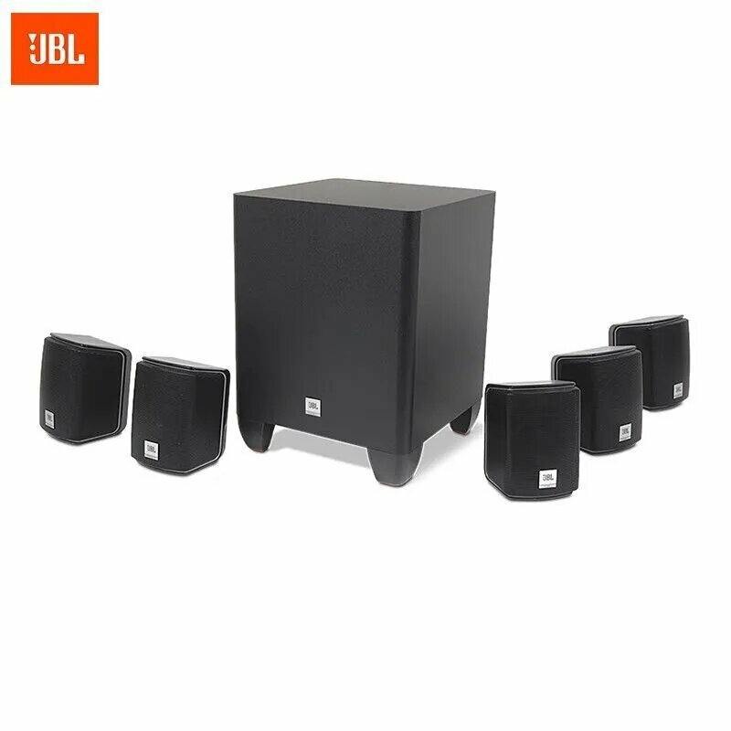 Комплект динамиков JBL CINEMA 510C 5.1-канальный спутниковый домашний кинотеатр настенный черный