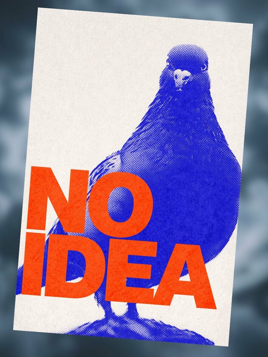 Постер "No Idea", 29.7х42см, А3, глянцевый