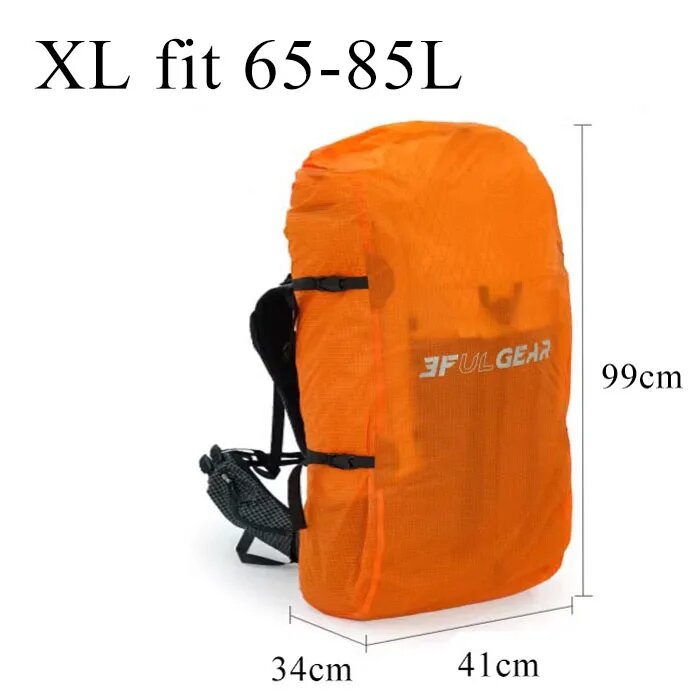 Дождевик для рюкзака 3F UL GEAR Orange XL 65-85L